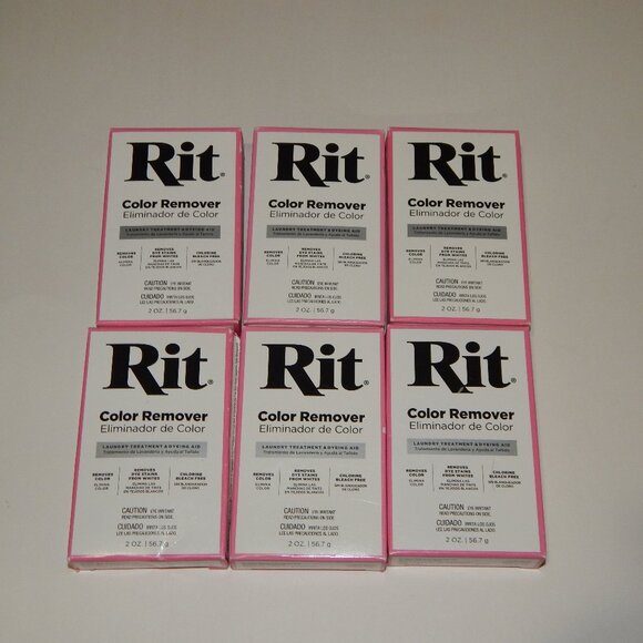 RIT | Other | 6 Rit Color Remover 2 Oz Laundry Treatment Dyeing Aid ...